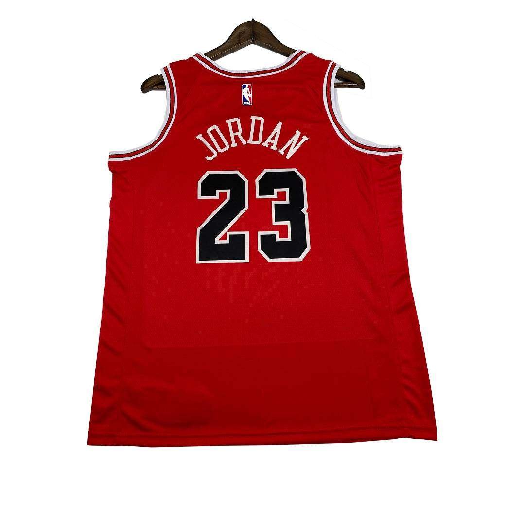 Nike NBA Bulls Michael-Jordan No' 23 Hot-Pressed Jersey Red Color | DSO ...