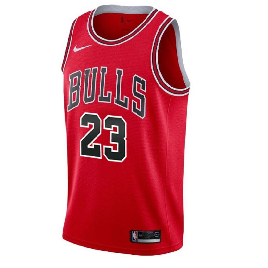 Nike NBA Bulls Michael-Jordan No' 23 Hot-Pressed Jersey Red Color | DSO ...