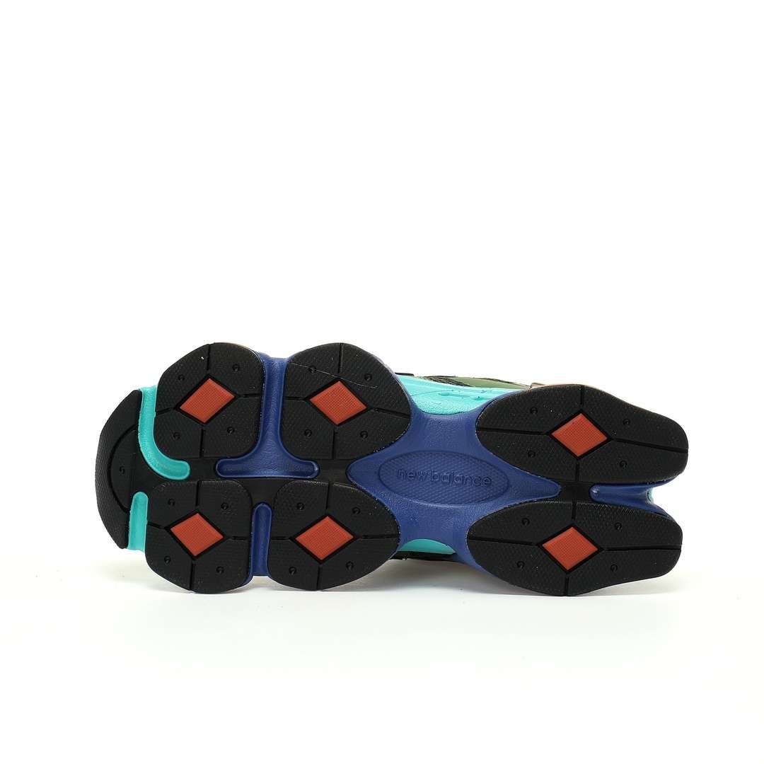 New Balance 9060 Army Green Pink Blue Military Green Light Blue Powder ...