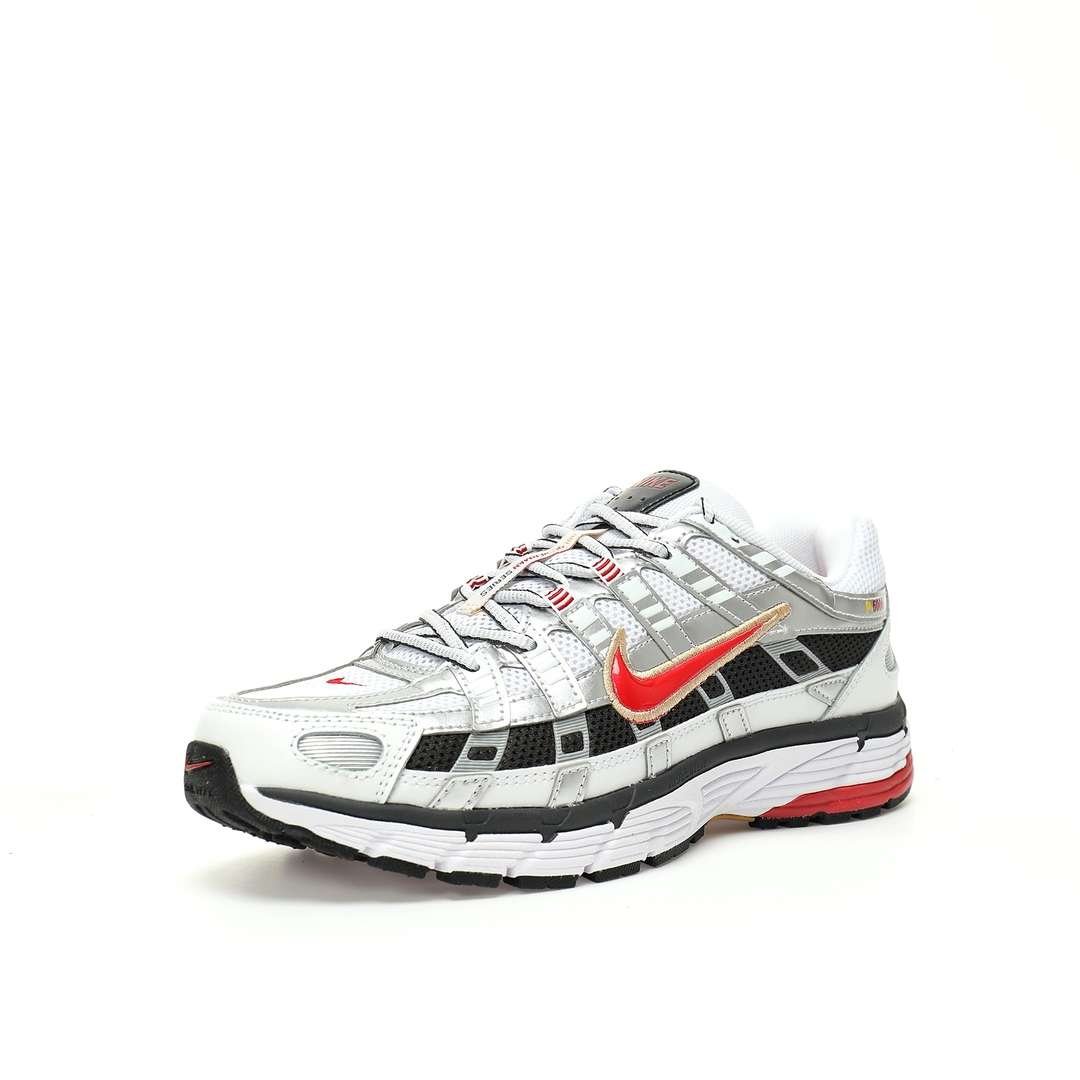 Nike P-6000 Premium Metallic Silver Red Red – DSO Sport